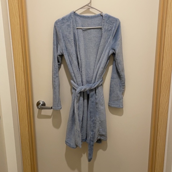 Sweaters | Light Blue Fuzzy Robe | Poshmark